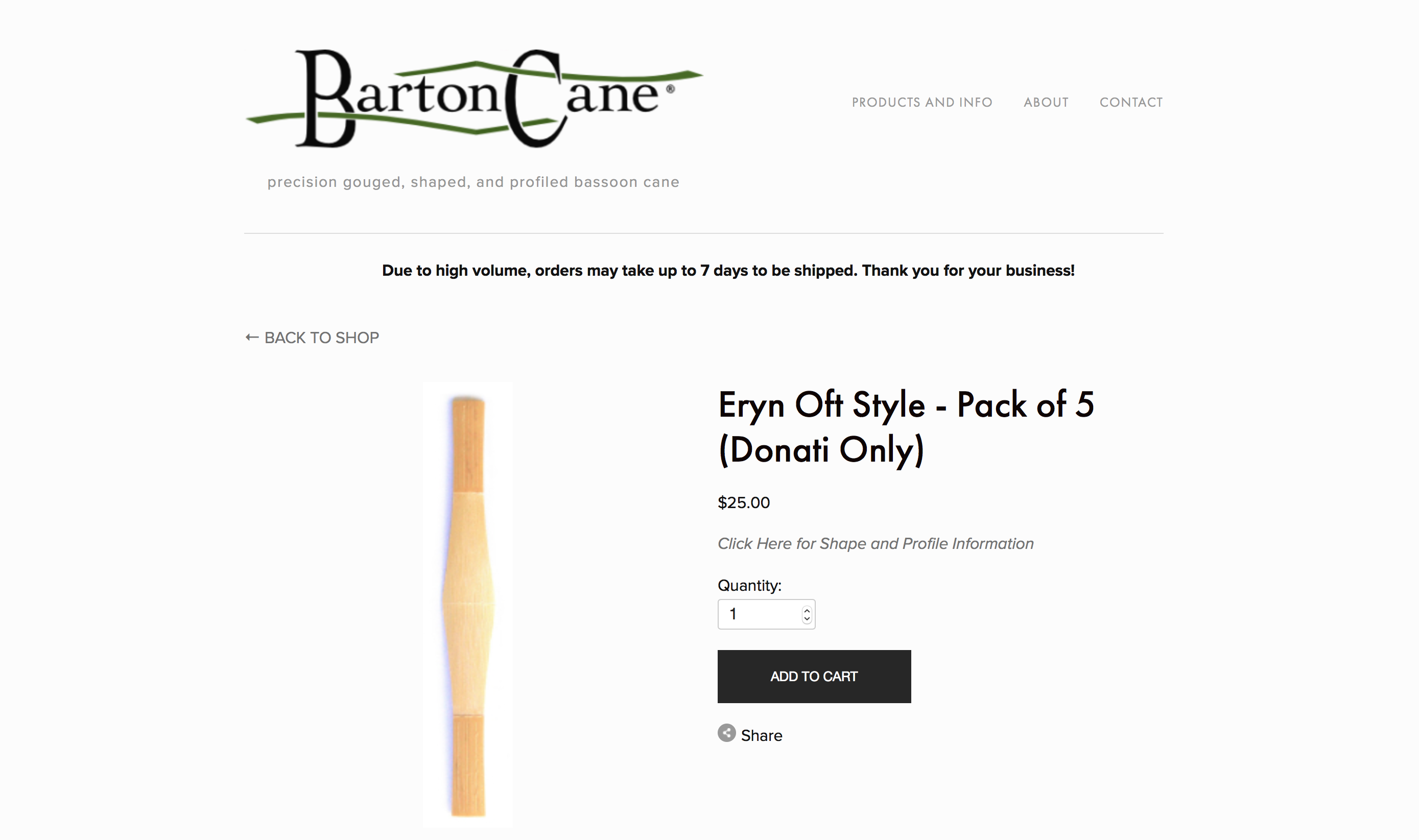 Barton Cane ERYN OFT STYLE CANE